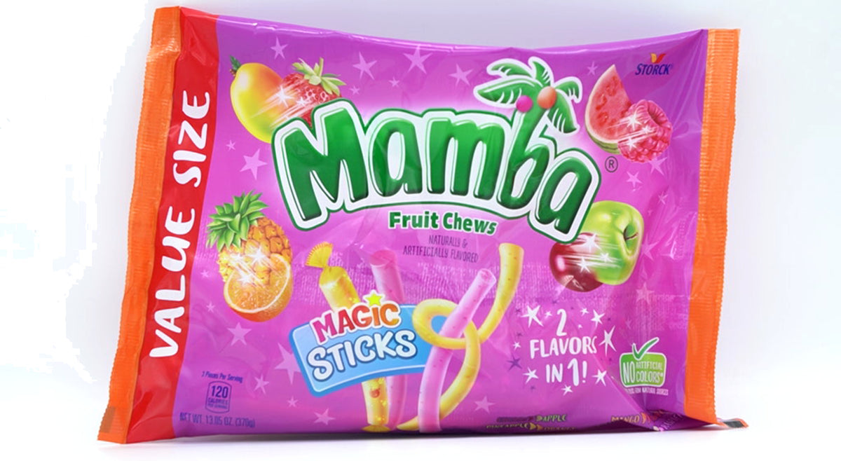 Mamba Magic Sticks 2-in-1 Fruit Chews 370g