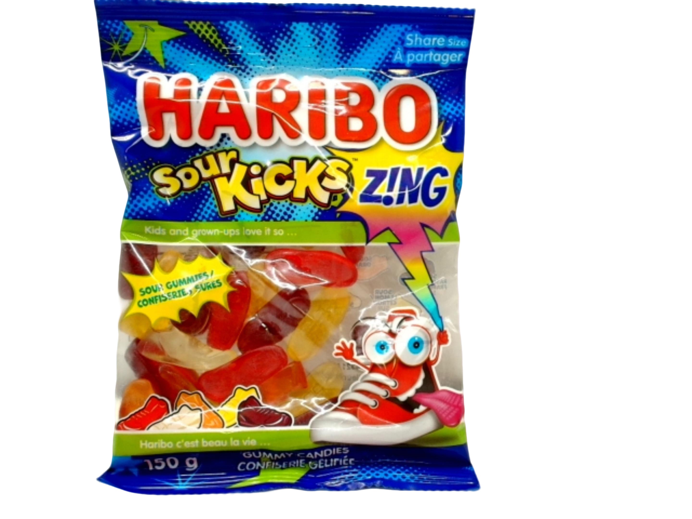 Haribo Sour Gummies Candy 150g - Tangy Fruit Chews for All Ages