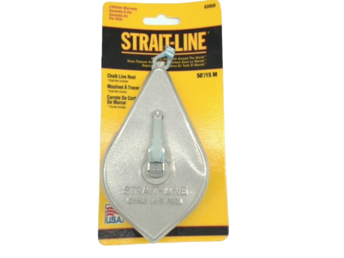 50 ft Chalk Line Reel - Precise Marking Tool for Pros & DIY Projects