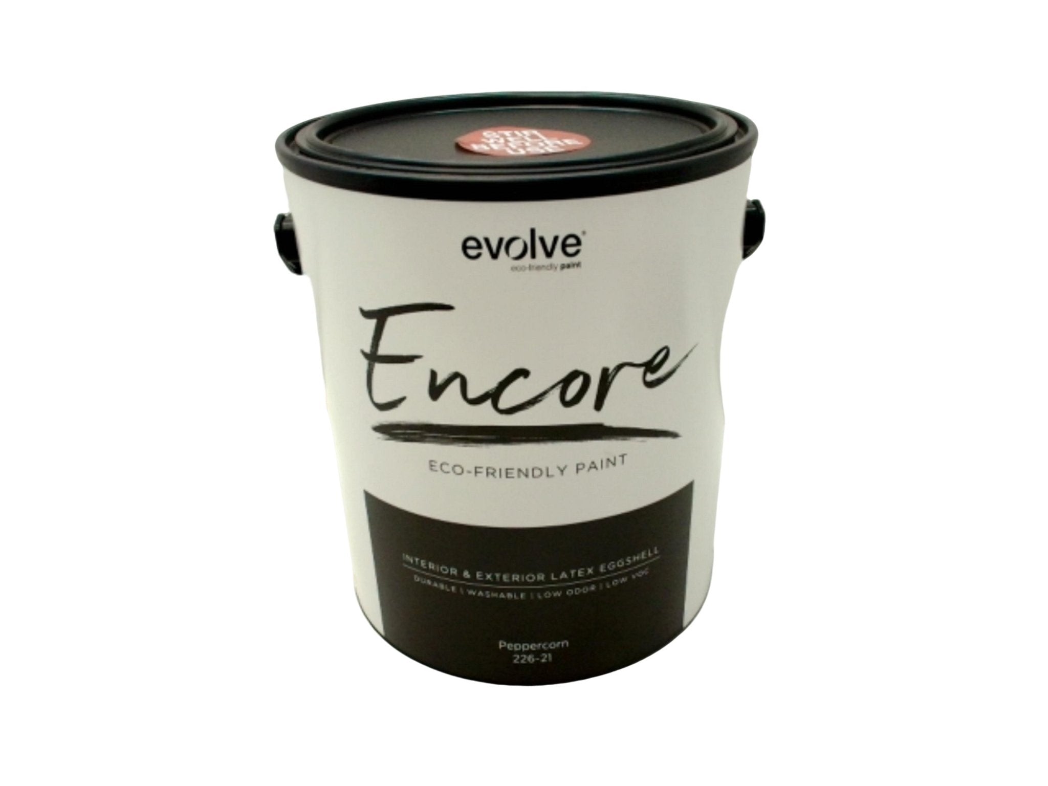 Evolve Encore Peppercorn Black Eggshell Paint - Bold, Eco-Friendly Finish