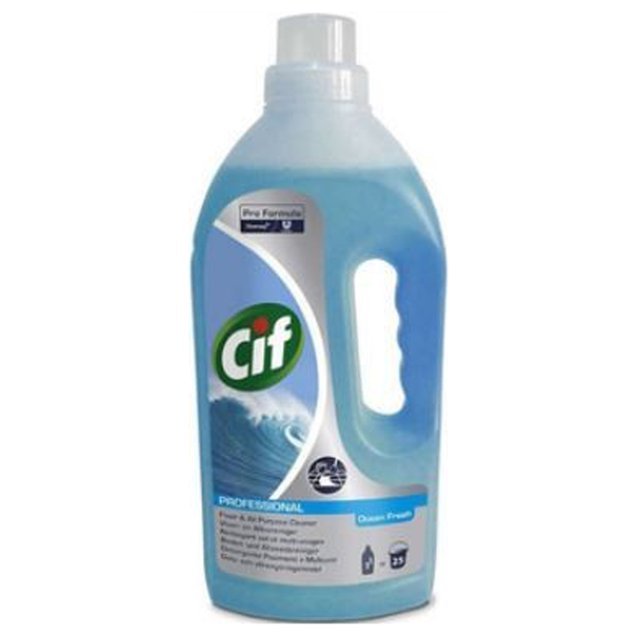 Cif Ocean Fresh Floor Cleaner 1L - Multi-Purpose Detergent with Ocean Scent