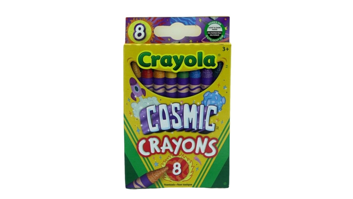 Crayola Cosmic Crayons 8 Pack - Bright, Sparkly Coloring Set for Kids
