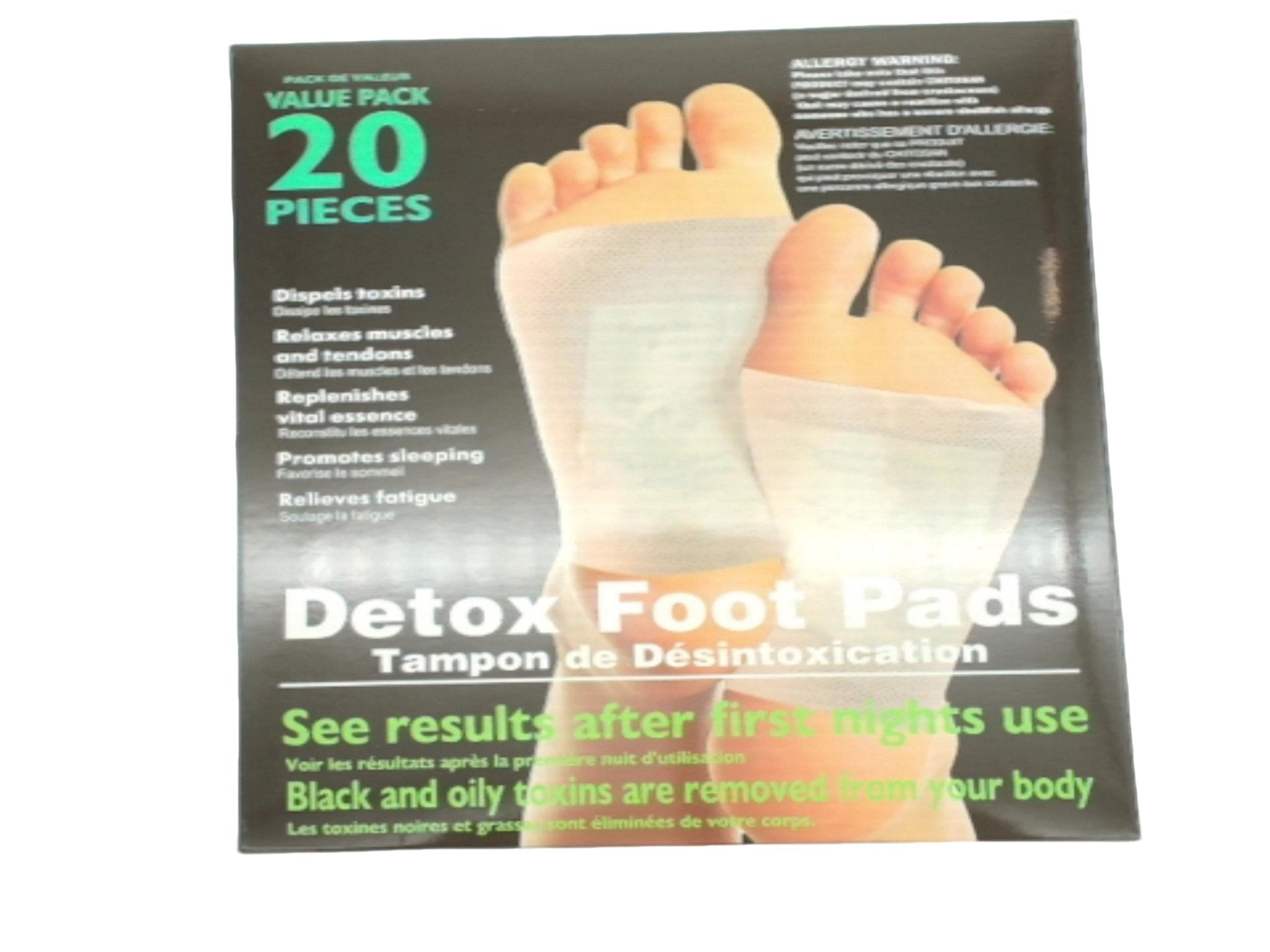 Detox Foot Pads 20 Pack - Natural Cleanse for Better Sleep & Energy