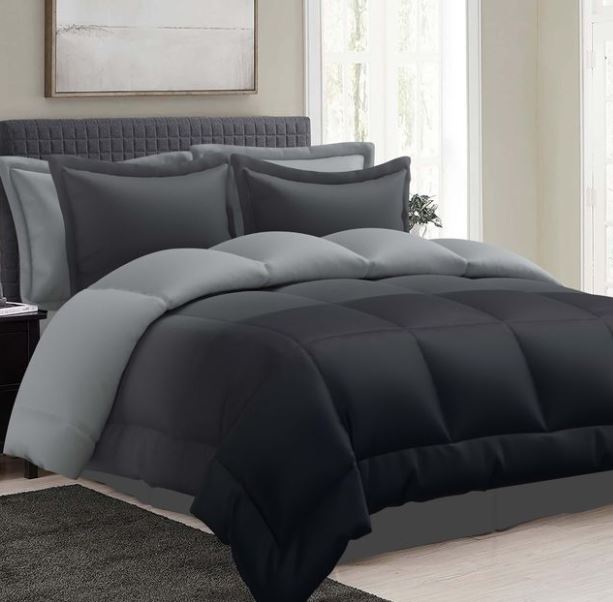 King Grey Comforter Set 3pc by Parker Bedding – Cozy, Modern Elegance