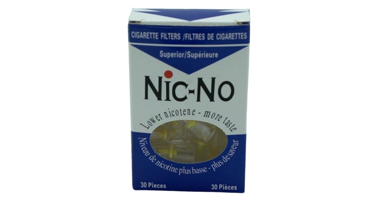 Nic-no Cigarette Filters - 30 Pack: Reduce Tar, Enjoy Full Flavor Smoking