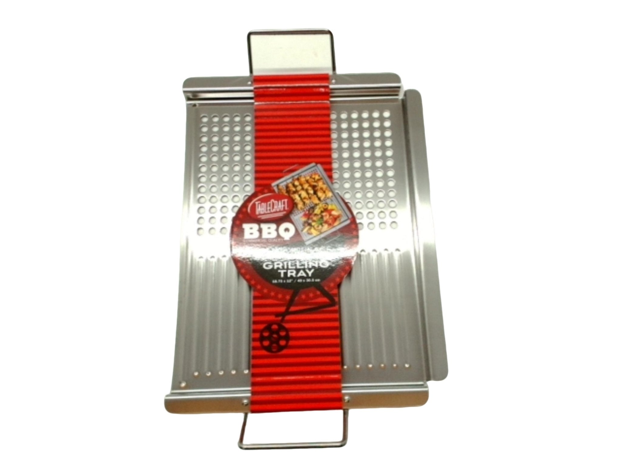Stainless Steel Grilling Tray Dual Surface | Tablecraft 18.75"x12"